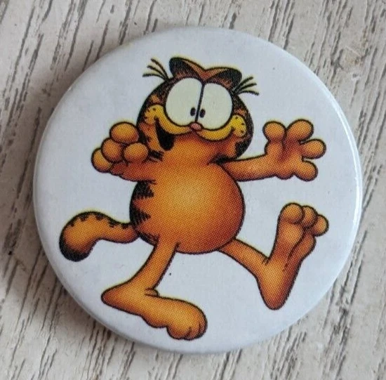 VINTAGE GARFIELD CAT American Comic Strip 1978 Look Magazine Button ...