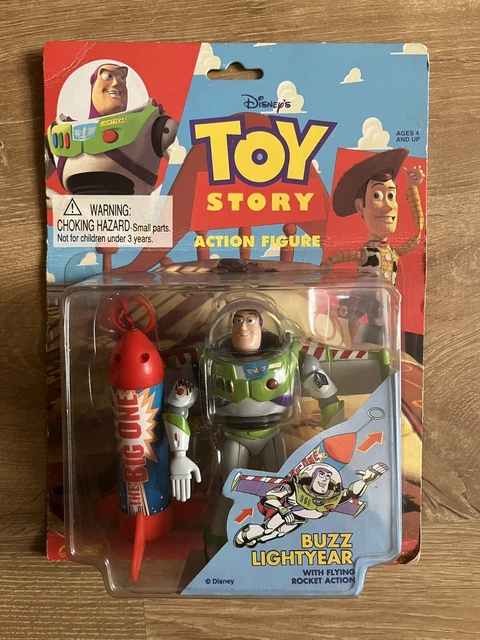 FLYING ROCKET LIGHTYEAR Action Figure Toy Story Disney Thinkway 1995 ...