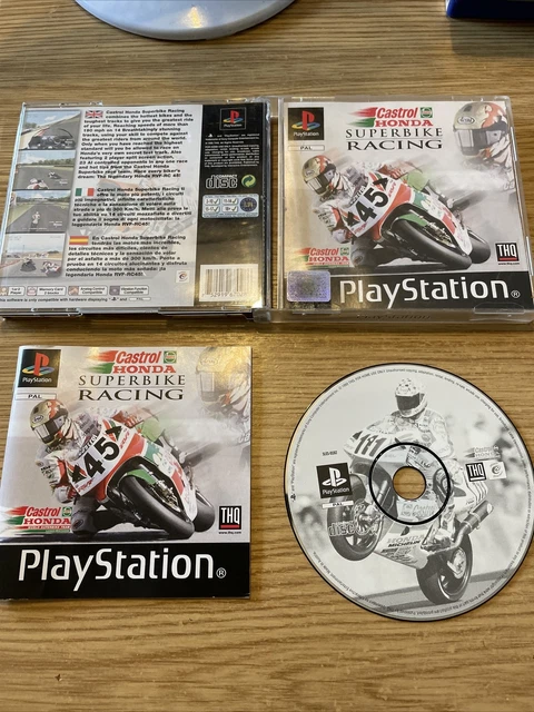 CASTROL HONDA SUPERBIKE Racing Sony Playstation 1 PS1 Game Video Games ...