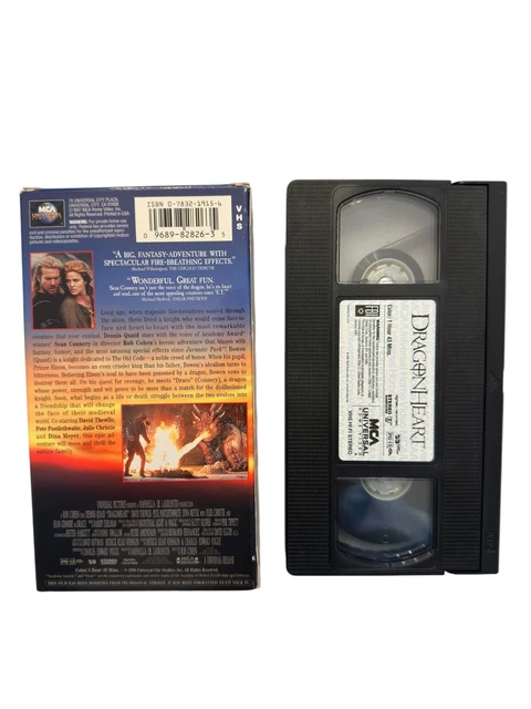 DRAGONHEART (VHS 1997) Dennis Quaid, Sean Connery, Fantasy Adventure ...