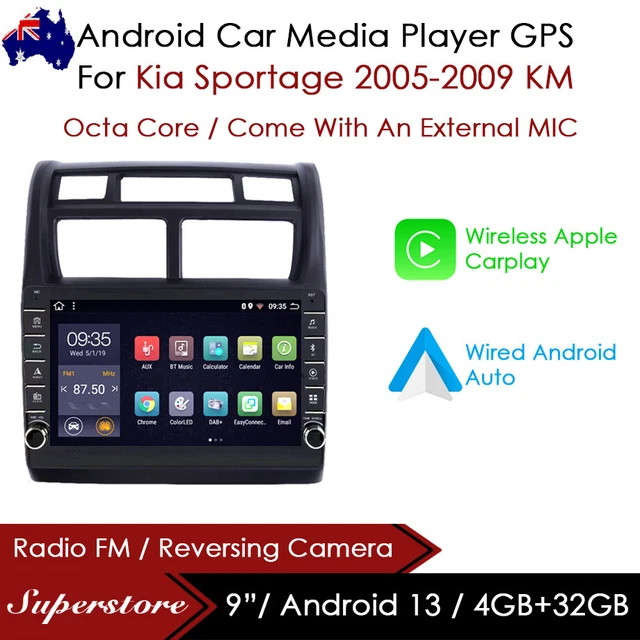 9” CARPLAY ANDROID 13 Auto Car Stereo GPS Head Unit For Kia Sportage ...