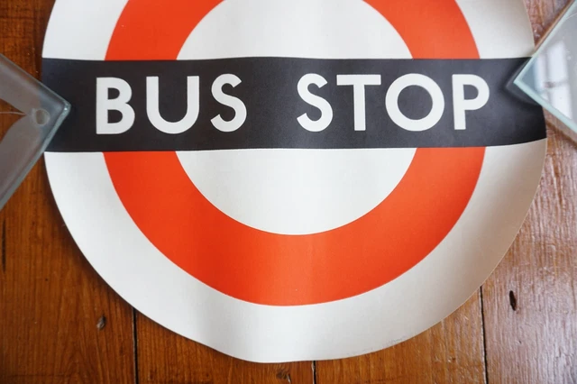 1970S BUS STOP Temporary Sign Poster London Transport LT Ref 11 EUR 29 ...