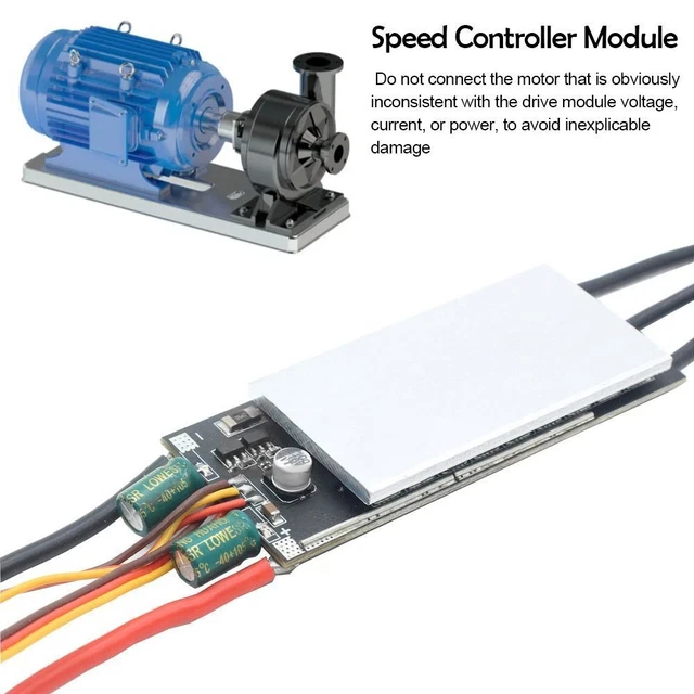 3-PHASE HALLLESS DC Motor Drive Board BLDC Controller ESC Power Tool ...