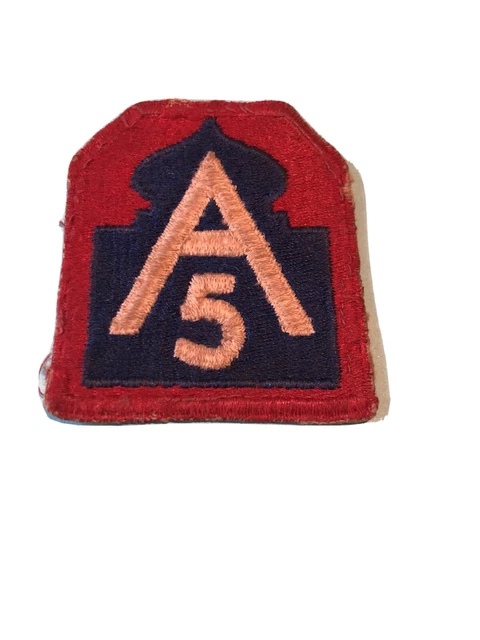 ORIGINAL WWII U.S. 5th Army Cut Edge Full Color Patch WW2 EUR 8,27 - PicClick DE
