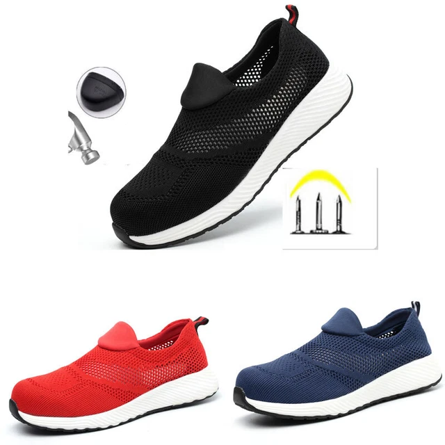 MENS PPE LADIES Women Ultra Lightweight Steel Toe Cap Safety Work Shoes ...