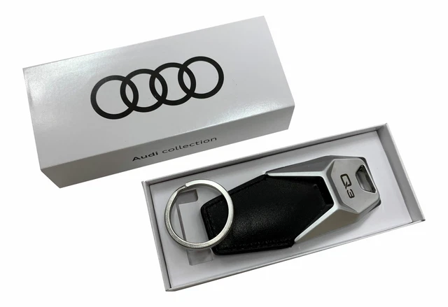 ORIGINALE AUDI Q3 Premium Portachiavi Chiave Logo con Incisione Q3 8U ...