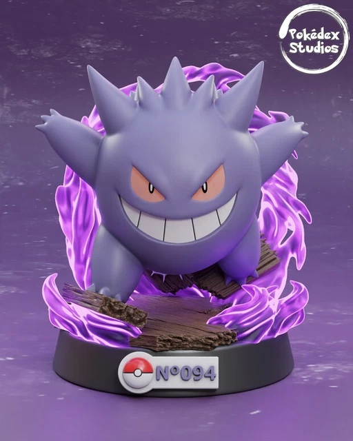 POKEMON ECTOPLASMA (GENGAR) - Pokedex Studio, 132mm 3D printed kit EUR ...