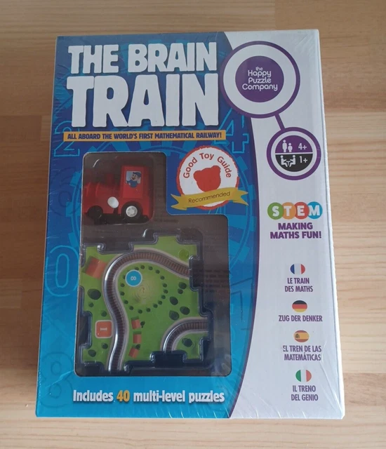 THE BRAIN TRAIN age 4+ The Happy Puzzle company STEM learning solve ...