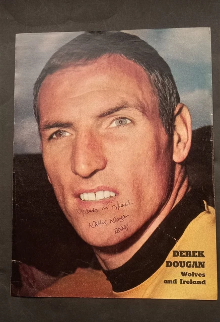 1960'S DEREK DOUGAN Wolves & Northern Ireland signed magazine ...