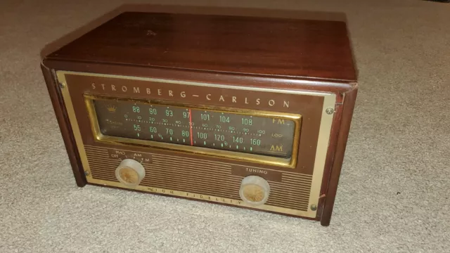 VINTAGE STROMBERG CARLSON model SR-403-B High Fidelity Tube AM/FM Tuner ...