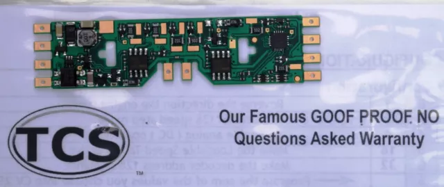 DCC DECODER TRAIN Control Systems (TCS) A4X, HO/OO Scale 'drop in ...