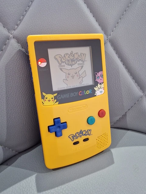 PIKACHU EDITION POKEMON Yellow Nintendo Gameboy Colour Console Togepi ...