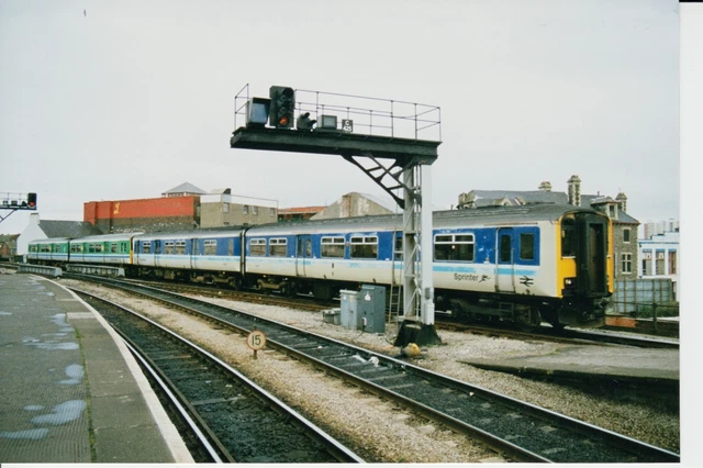 RAILWAY PHOTOGRAPH CLASS 150 150273 150122 at Cardiff Central 18/03/95 ...