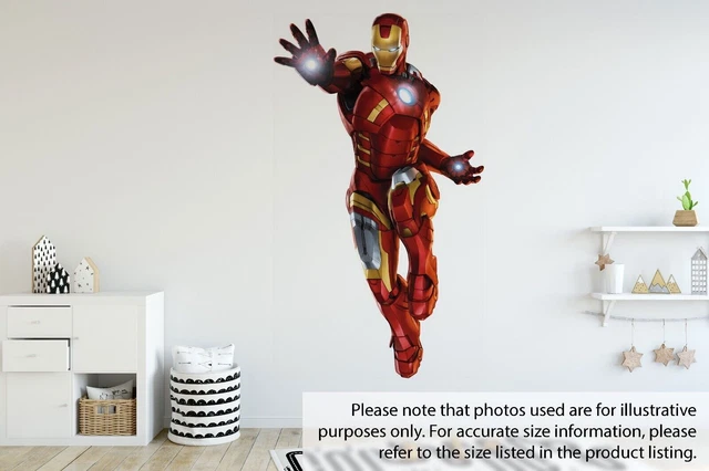 IRON MAN AVENGERS Marvel Superhero Children Kids Bedroom Sticker Vinyl ...