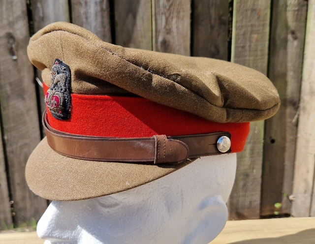 ORIGINAL POST WW2 1950s British Army Colonel Officers Cap Staff Officer ...