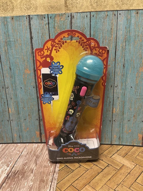DISNEY PIXAR COCO Sing-Along Microphone Karaoke Light-Up Miguel Singing ...