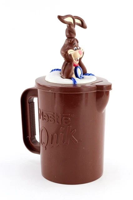 VINTAGE NESTLE QUICK Bunny Rabbit 1980’s Pitcher Chocolate Milk Self ...