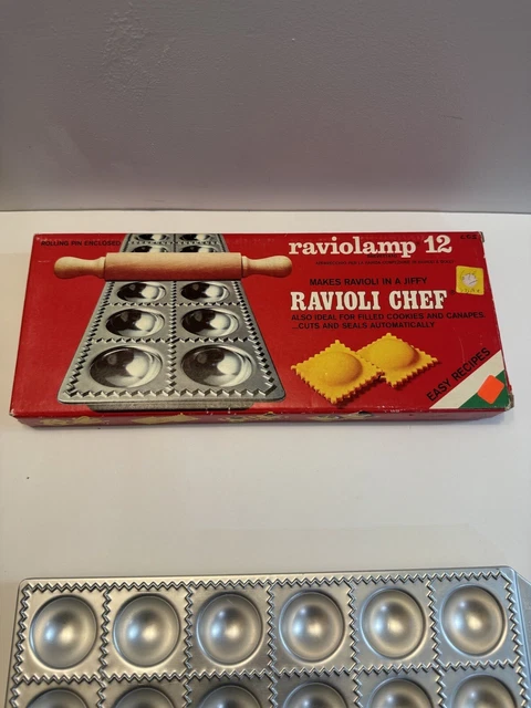 VINTAGE RAVIOLAMP 12 Ravioli Press Maker Mold -Complete $24.99 ...