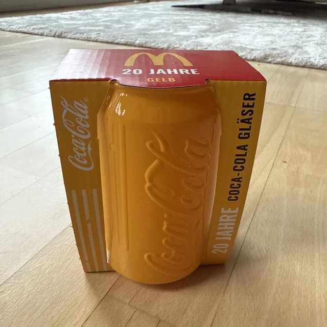 MC DONALDS COCA Cola Glas 2025 20 Jahre Limited Edition Gelb NEU & OVP ...