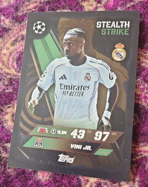TOPPS MATCH ATTAX 25/26 TCG : Vini Jr / Stealth Strike #449 £0.09 ...