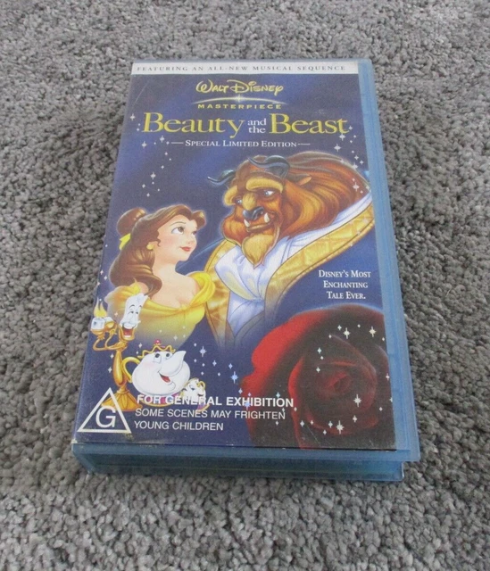 BEAUTY AND THE Beast VHS Walt Disney 1991 Animation Special Limited ...
