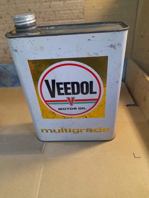 ANCIEN BIDON HUILE vide veedol multigrade motor oil auto EUR 17,90 ...