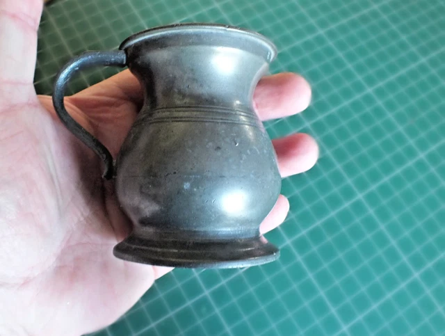 ANTIQUE PEWTER GILL Measure Tankard Day & Son £15.08 - PicClick UK