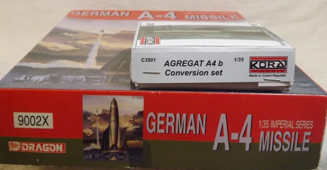 1:35 GERMAN A4 Missle V2 Rakete Dragon 9002X Kora Umbausatz Agregat A4 ...