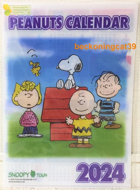 SNOOPY TOWN ORIGINAL Format A4 Classeur Peanuts Calendar 2024 MADE IN JAPAN EUR 10,90 - PicClick FR