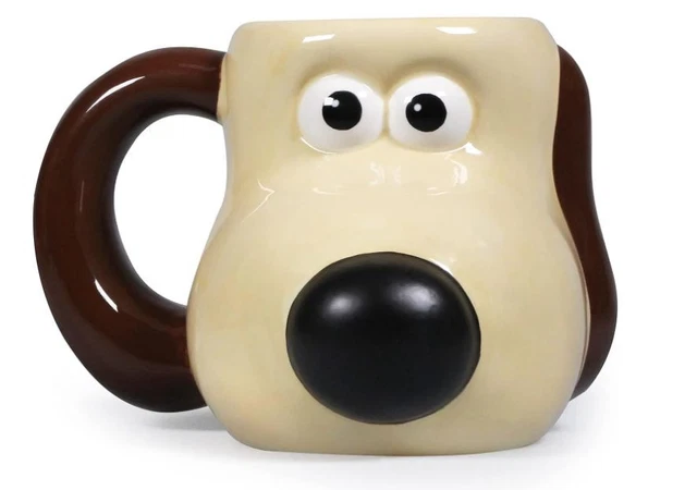 OFFICIAL WALLACE AND Gromit Gromit Heat Changing 3D Shaped Coffee Mug ...