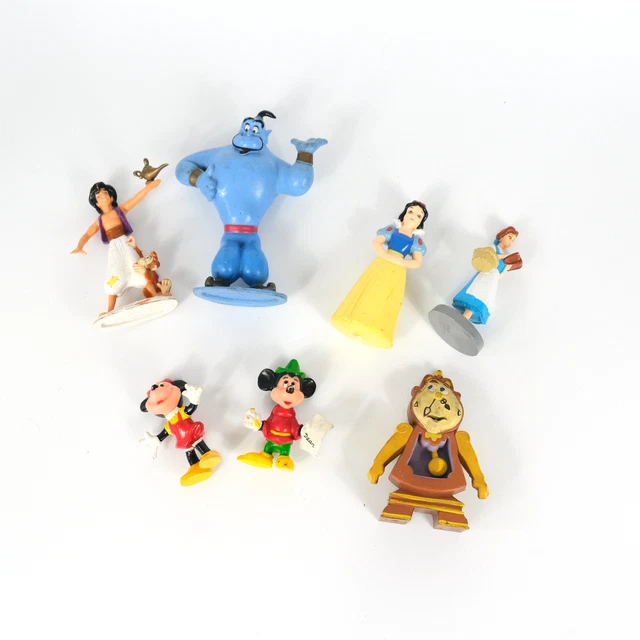 DISNEY'S ALADDIN MATTEL Beauty and The Beast Mickey small figurines 90s ...