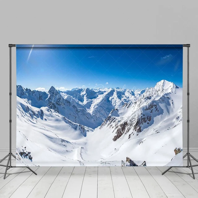 LOFARIS SPECTACULAR SKY Snow Mountain Scene Winter Backdrop $37.87 ...