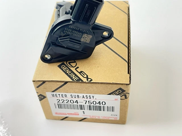 GENUINE OEM TOYOTA 22204-75040 Mass Air Flow Sensor Toyota and Lexus ...