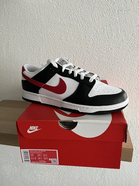 Nike Dunk Low Retro Red Swoosh Panda Eu 44 Us 10 Uk 9 Nuove Eur 12499 Picclick It