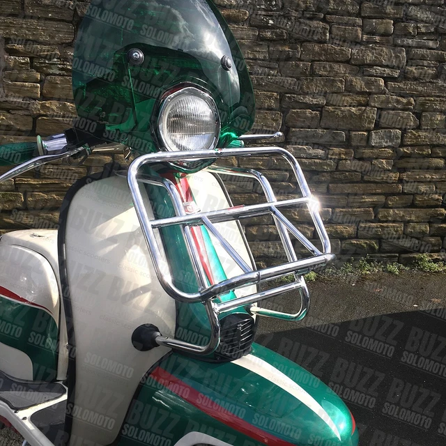 LAMBRETTA VESPA UNIVERSAL Front Carrier Rack Chrome Cuppini LONG ARM ...