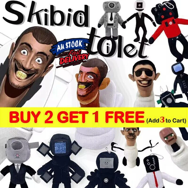 Skibidi Toilet Plush Toys Toiletman Cameraman Speakerman Funny Stuffed