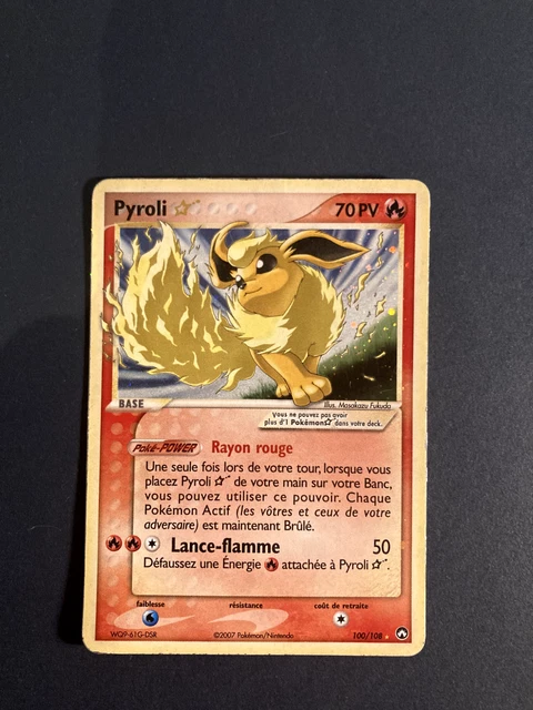 CARTE POKÉMON PYROLI Star 100/108 - Ultra - Ex Gardiens du Pouvoir - FR ...