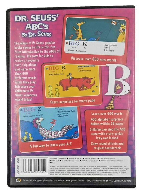 DR SEUSS' ABC'S Living Books PC CD-ROM for Ages 3-6 Educational Fun ...