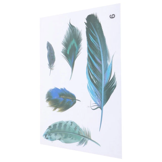 1 SHEET OF Cycling Bike Plume Stickers Multi-use Car Side Plume Decals ...