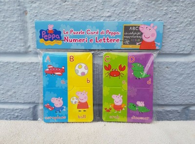 PEPPA PIG LETTERS and Numbers Puzzle Flash Cards Home School Education ...