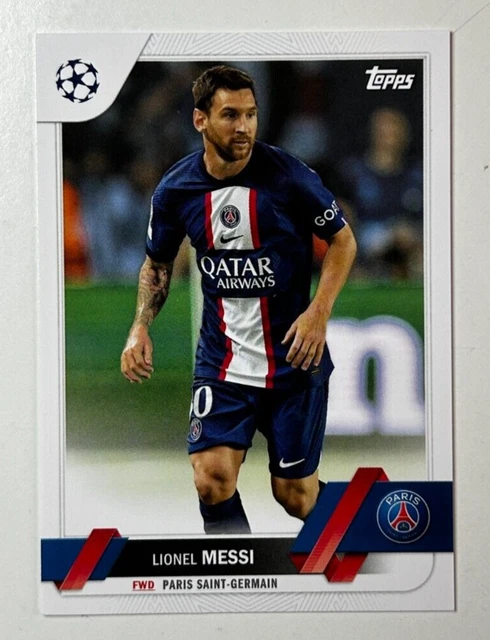 LIONEL MESSI PARIS Saint-Germain PSG Topps Champions League 2022 2023 N ...