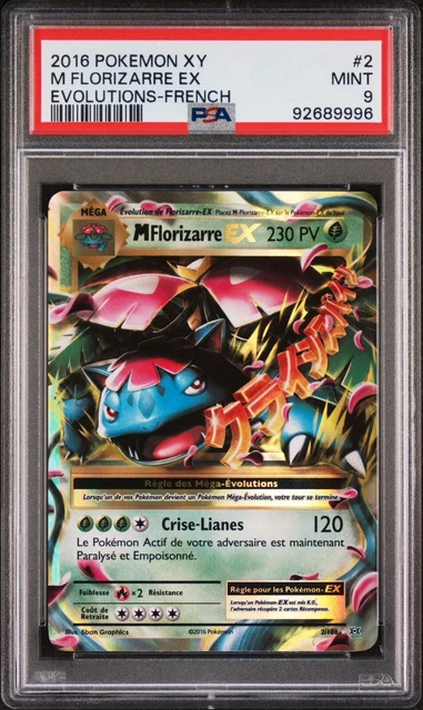 CARTE POKÉMON MEGA Florizarre Ex 2/108 PSA 9 XY Evolutions EUR 86,80 ...