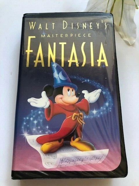 WALT DISNEY'S MASTERPIECE FANTASIA VHS TAPE 1991 Orig Paperwork Diamond ...