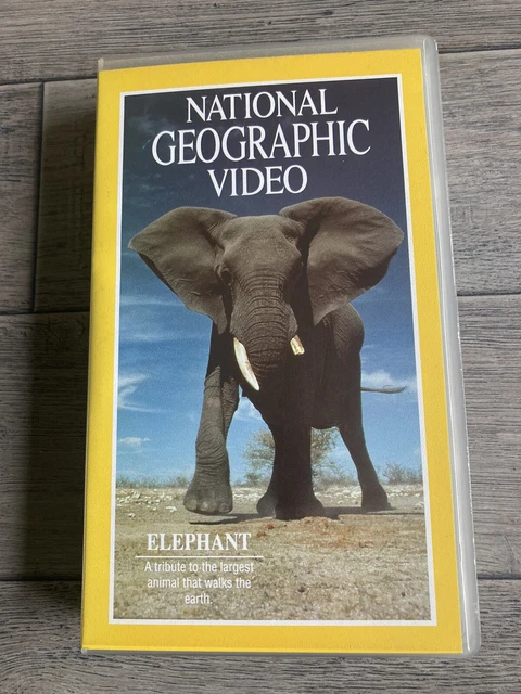 NATIONAL GEOGRAPHIC VIDEO Cassette Tape VHS PAL, 1989 - Elephant £6.00 ...
