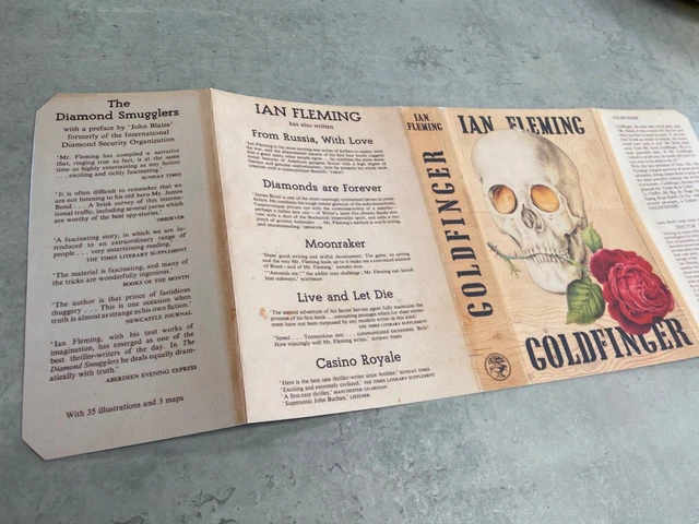 GOLDFINGER FIRST EDITION 1st/1st Facsimile DUST JACKET Ian Fleming ...