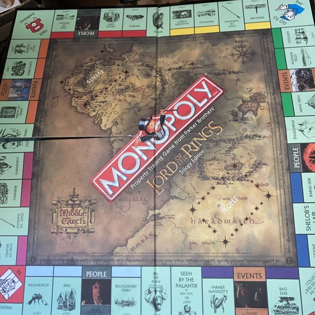 HASBRO MONOPOLY THE Lord of the Rings Trilogy Edition Pieces Legolas ...