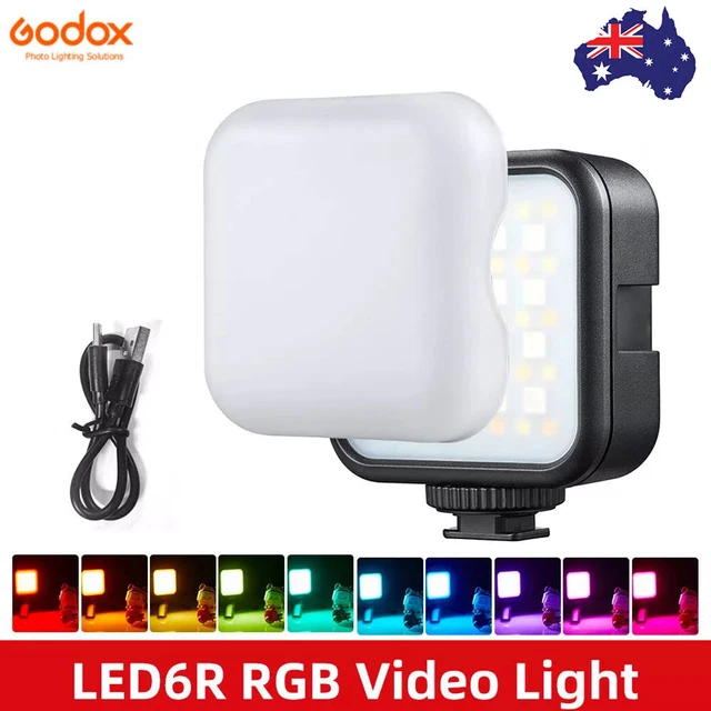 GODOX LITEMONS LED6R RGB LED Video Light Pocket Lamp with Battery 3200K ...