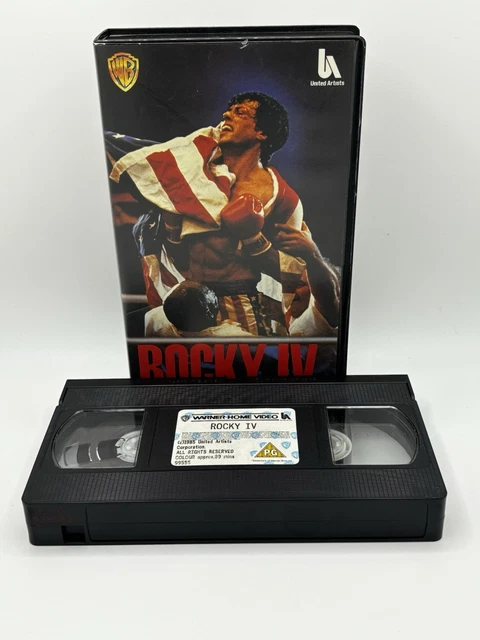 ROCKY IV VHS (1985 Warner Home Video) PG, Sylvester Stallone, Classic ...
