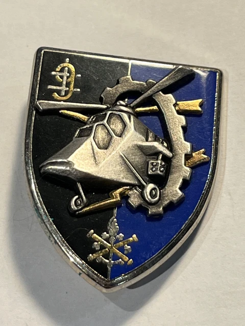 INSIGNE 9ÈME RÉGIMENT de Soutien Aéromobile (107-33/P16/A4-57) EUR 6,90 ...