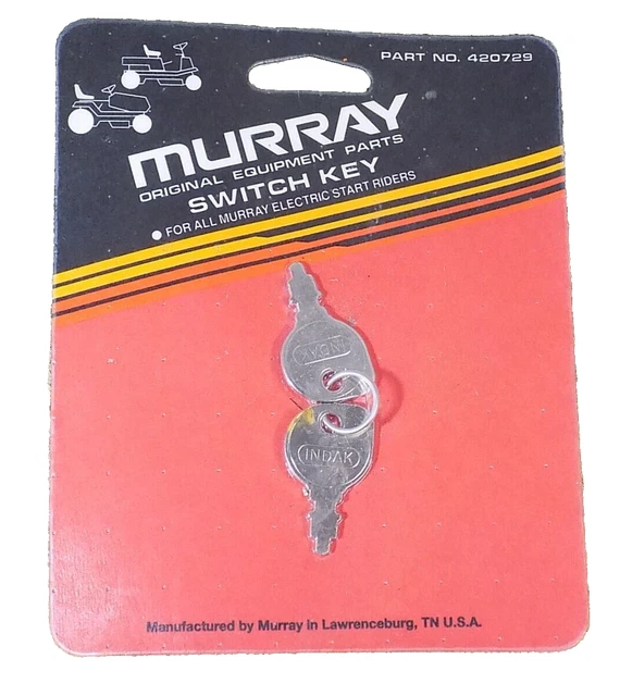 MURRAY OEM 2-PACK Riding Mower Ignition Keys Lawn Tractor Indak P/N ...